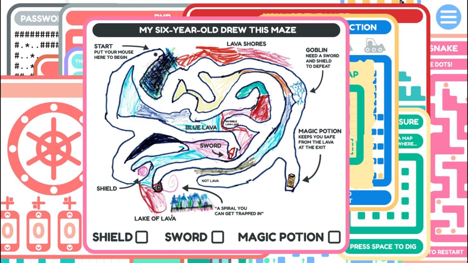 20 Small Mazes – Buried Treasure